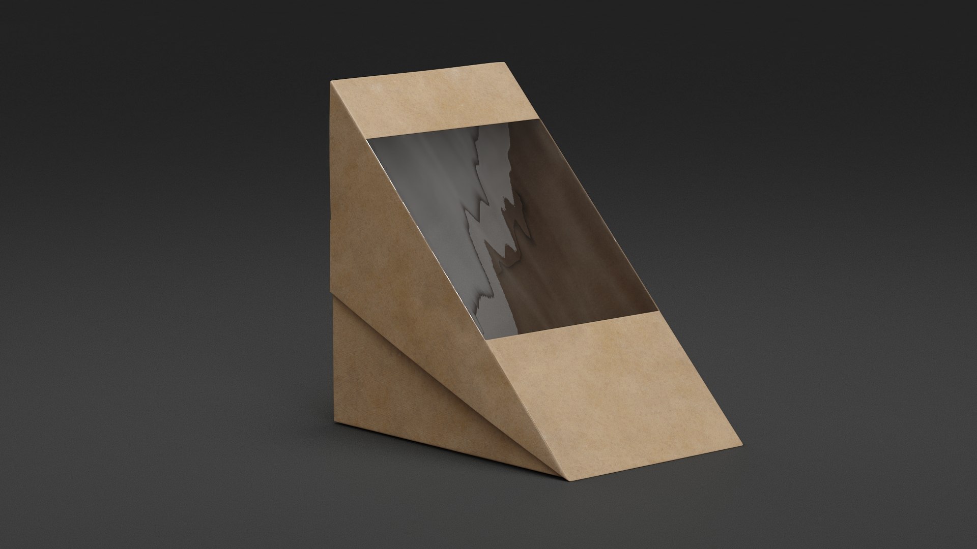 Paperboard Large Sandwich Box 3D - TurboSquid 2018618