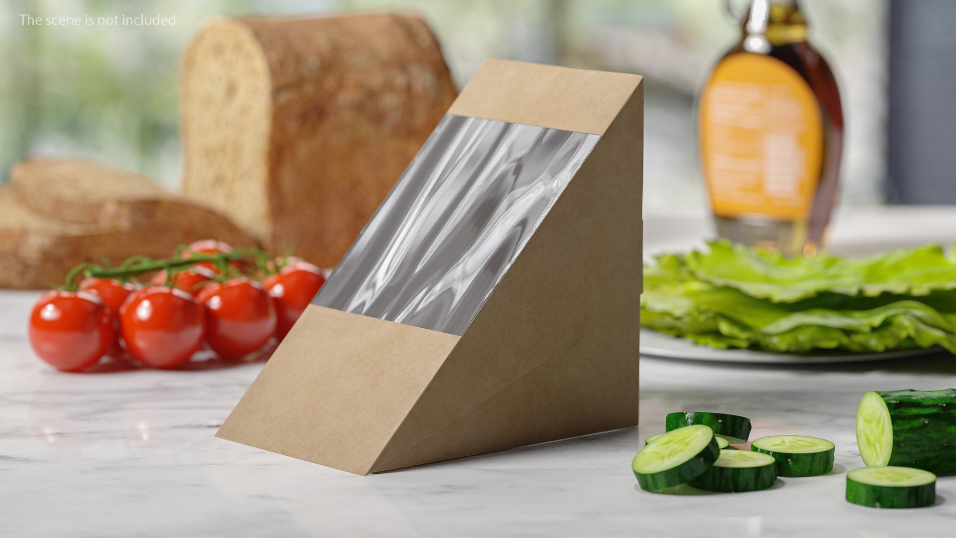 Paperboard Large Sandwich Box 3D - TurboSquid 2018618