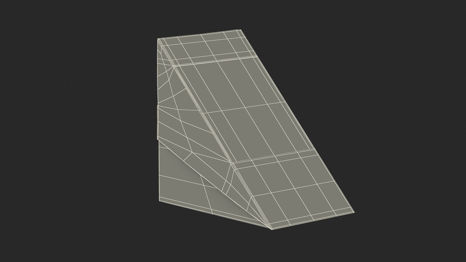 Paperboard Large Sandwich Box 3D - TurboSquid 2018618