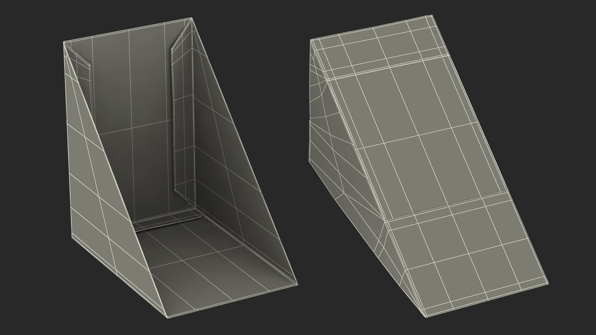 Paperboard Large Sandwich Box 3D - TurboSquid 2018618