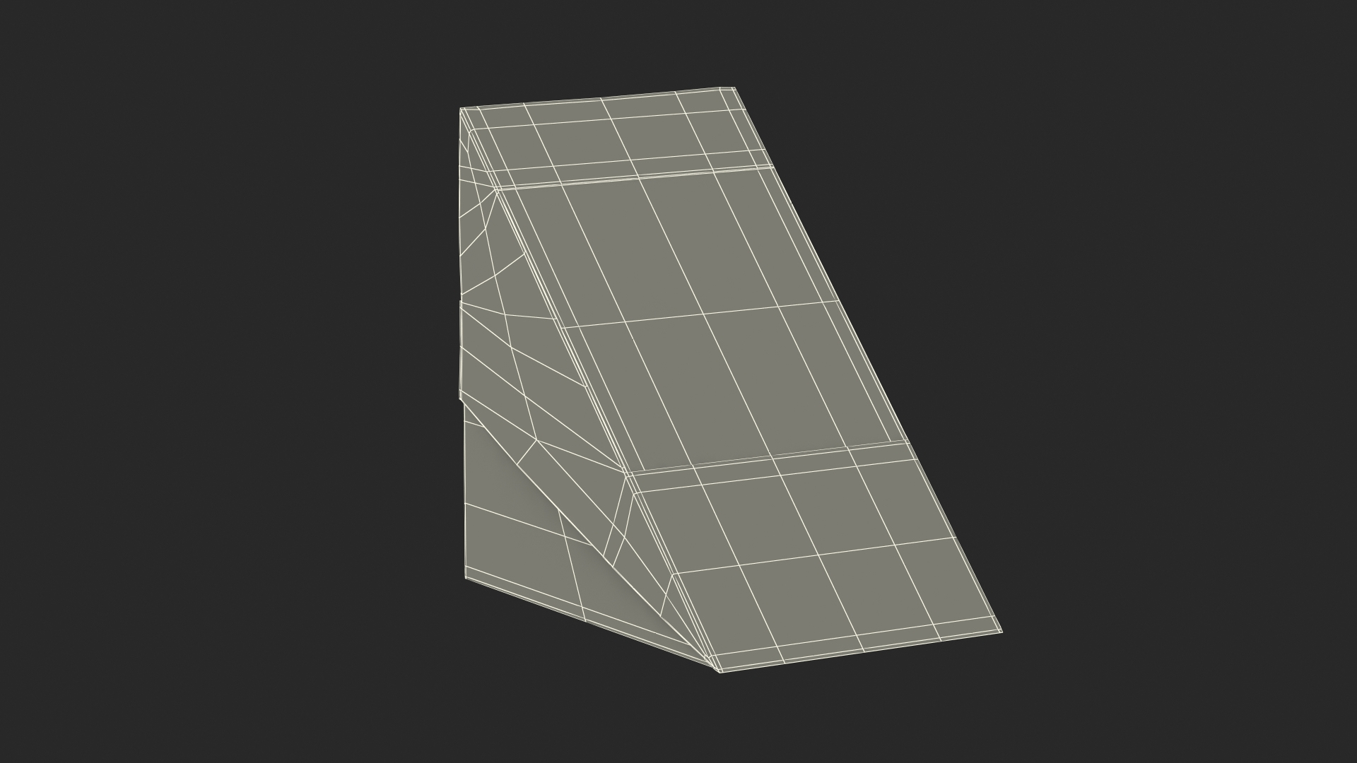 Paperboard Large Sandwich Box 3D - TurboSquid 2018618