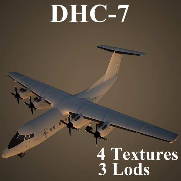 havilland canada dhc-7 3d model