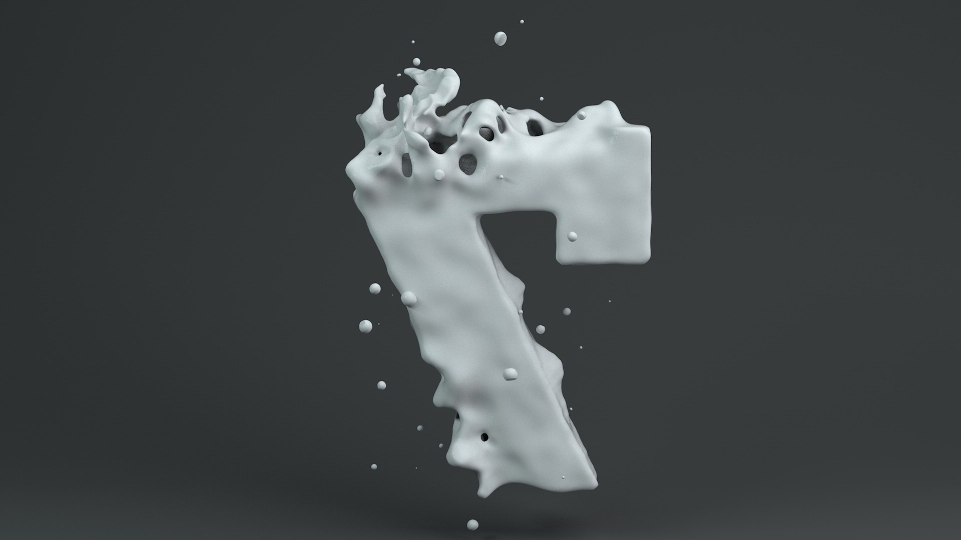 Number Liquid 7 Model - TurboSquid 1689376