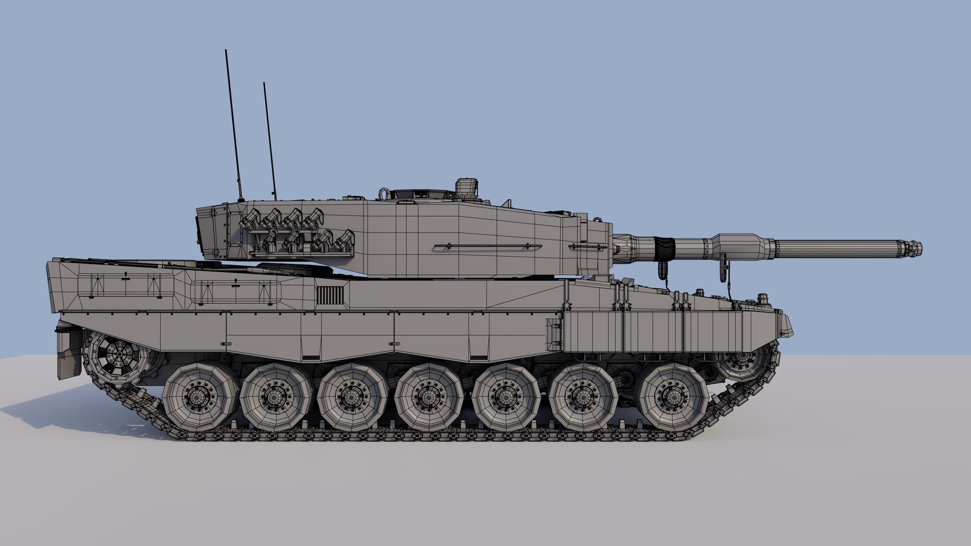 3D Tank Leopard 2 A4 Model - TurboSquid 1606119