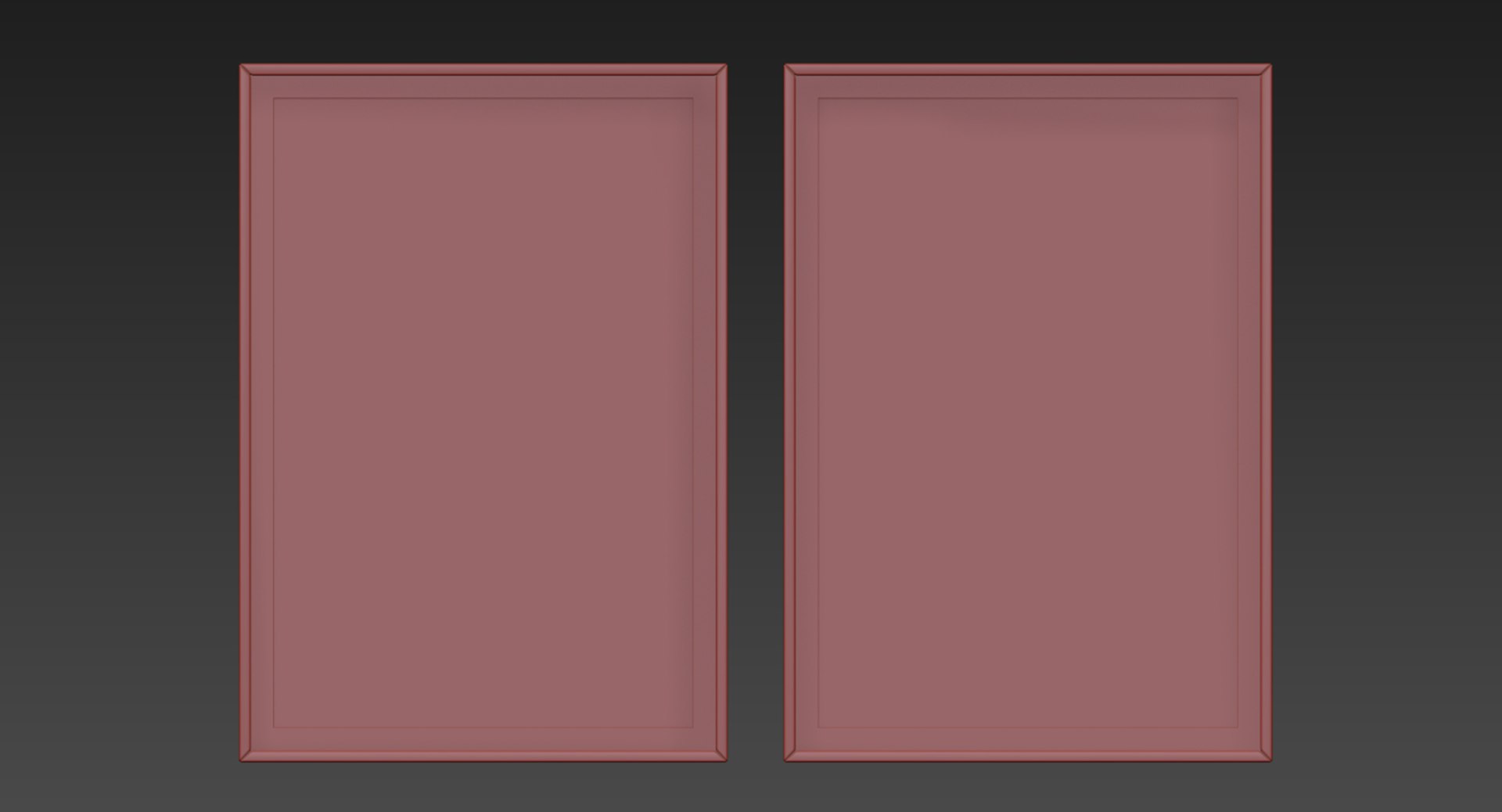 3D Picture Frames Set Model - TurboSquid 1357684