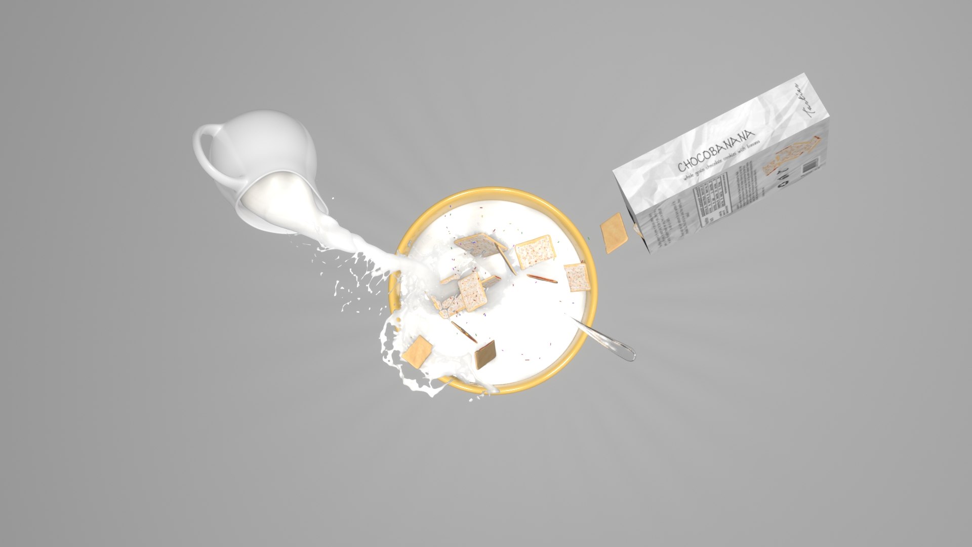 Cookie Milk Model - TurboSquid 1681770