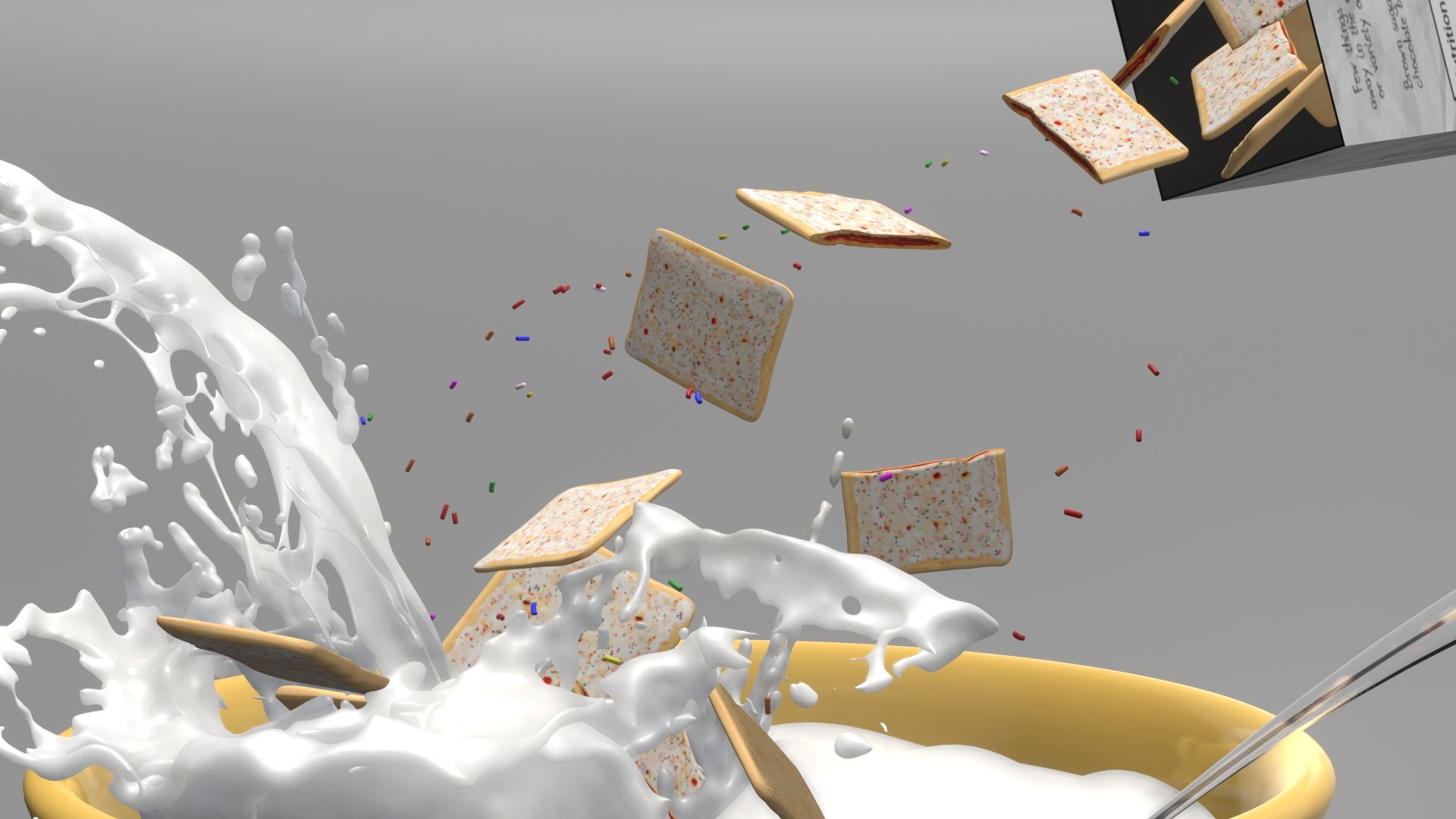 Cookie Milk Model - TurboSquid 1681770