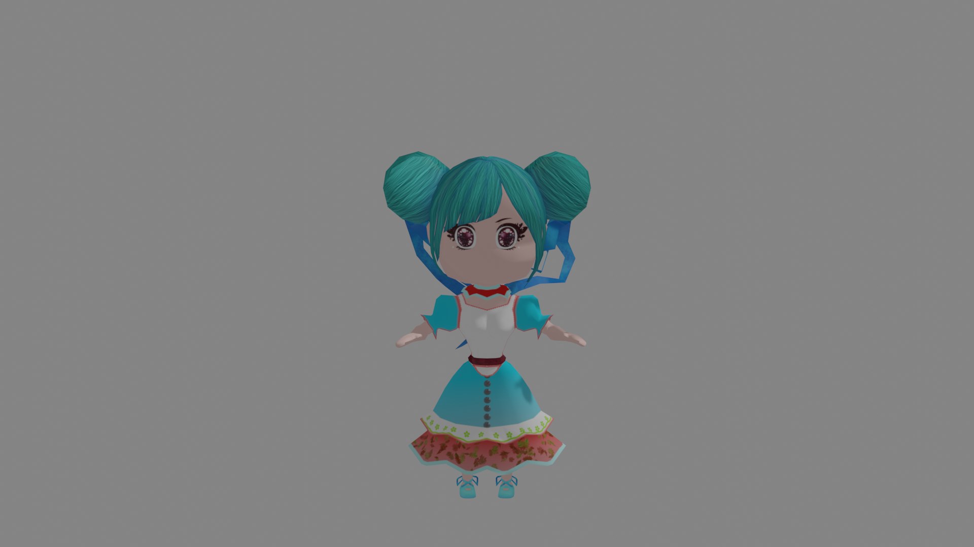Malina Chibi Magical Girl Character 3D Model - TurboSquid 1813494