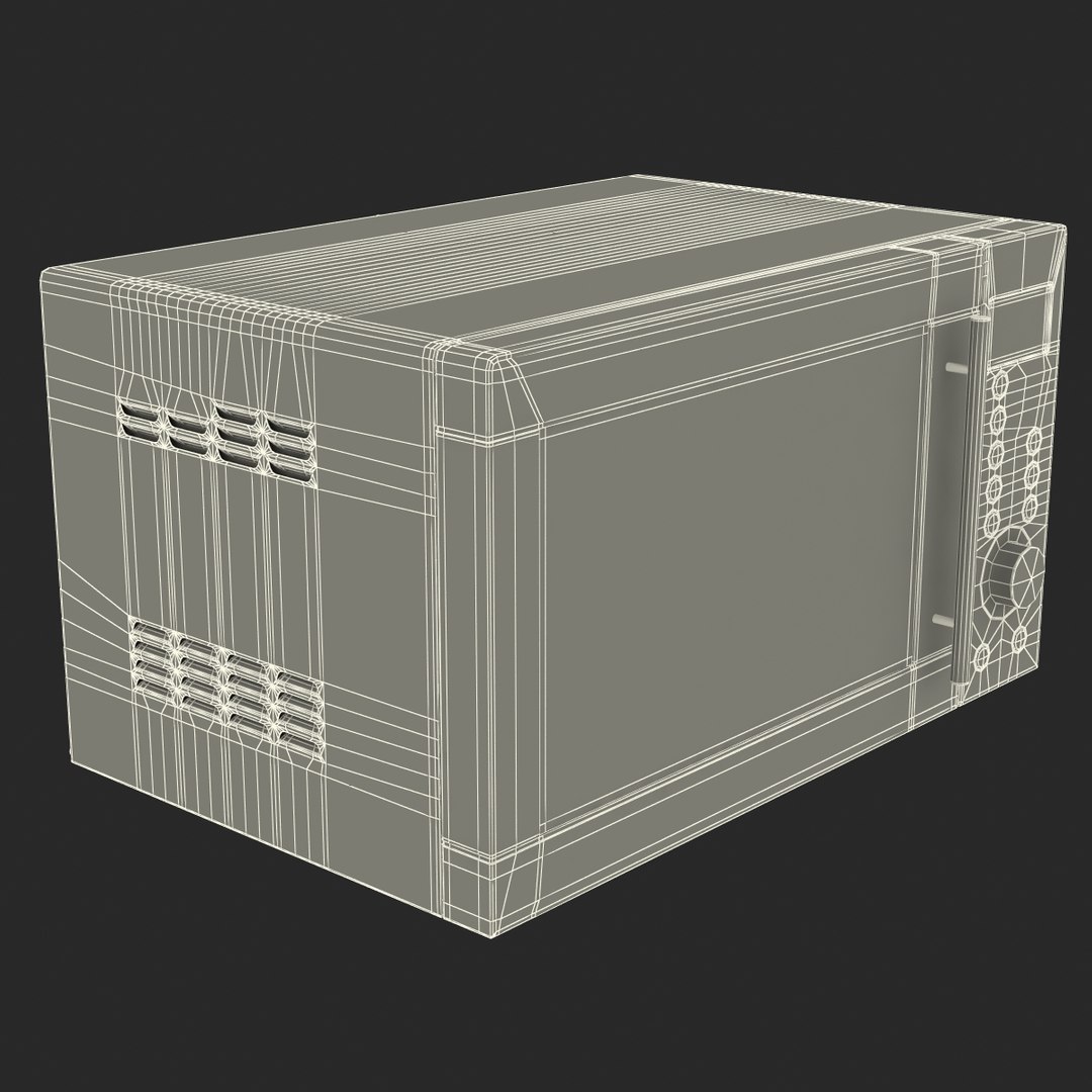 microwave oven 4 generic 3d model