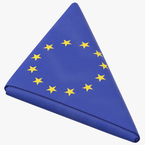 Flag folded triangle eu model - TurboSquid 1571540