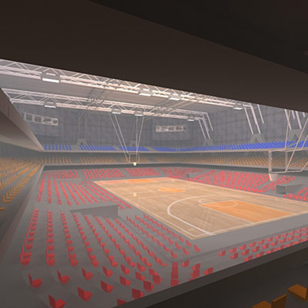 3d model basketball arena