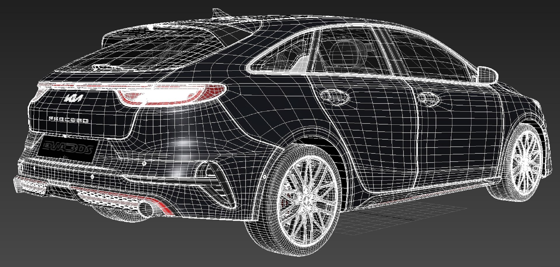 Kia ProCeed GT 2022 Model - TurboSquid 1839983