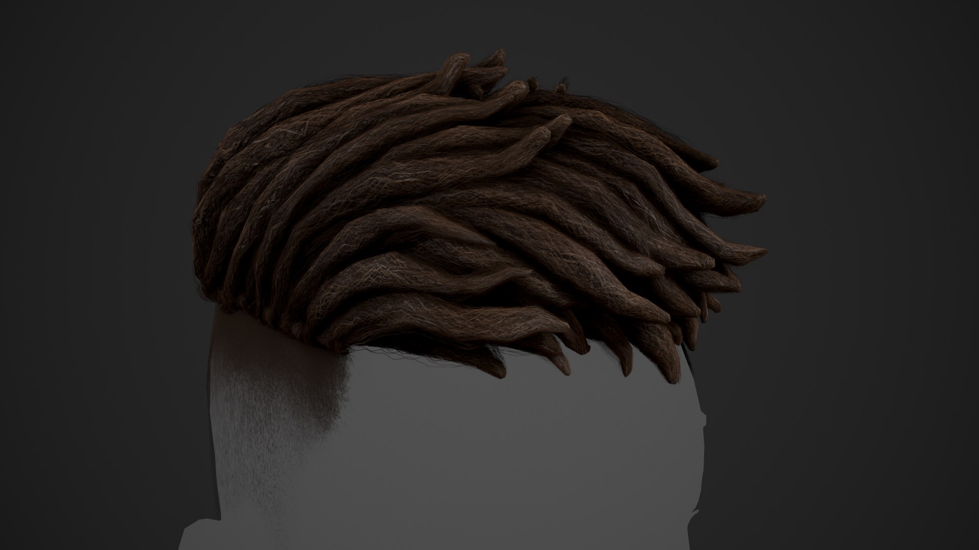 Male Hair Cards Style 9 - Dreadlocks 2 3D Model - TurboSquid 1983489
