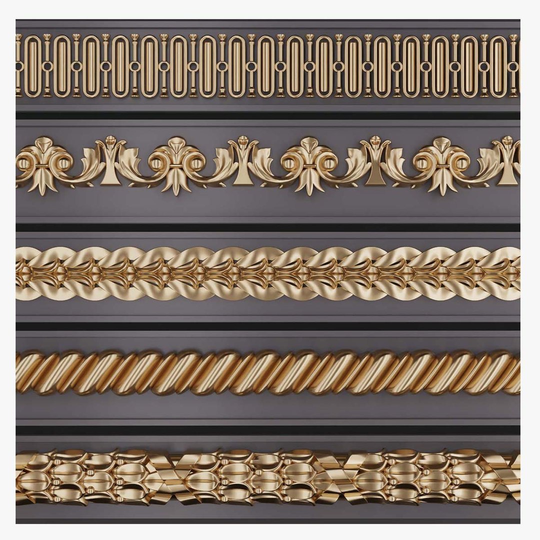 3D Model Trim Ornament 125 - TurboSquid 1901832