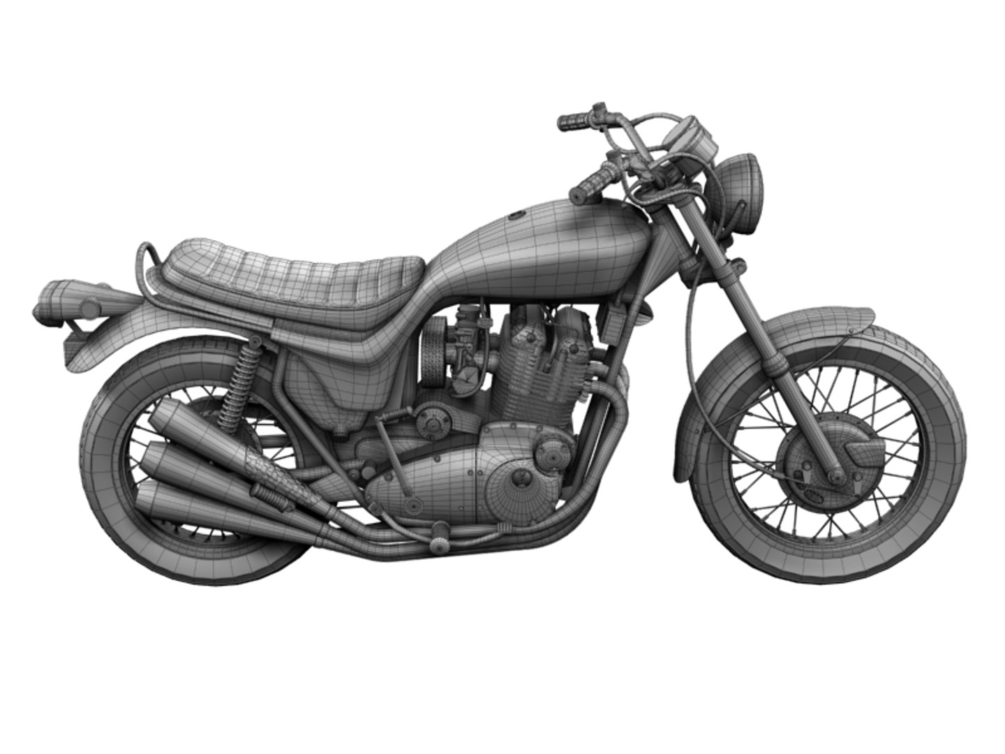 triumph x75 hurricane 3d model