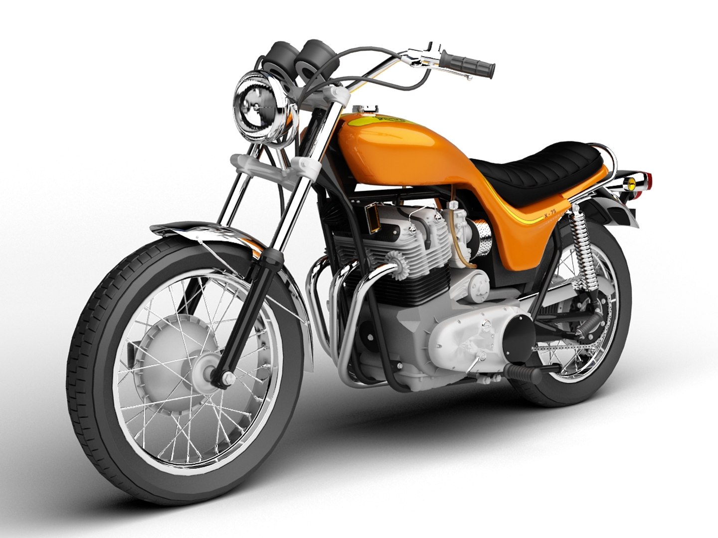 Triumph X75 Hurricane 3d Model