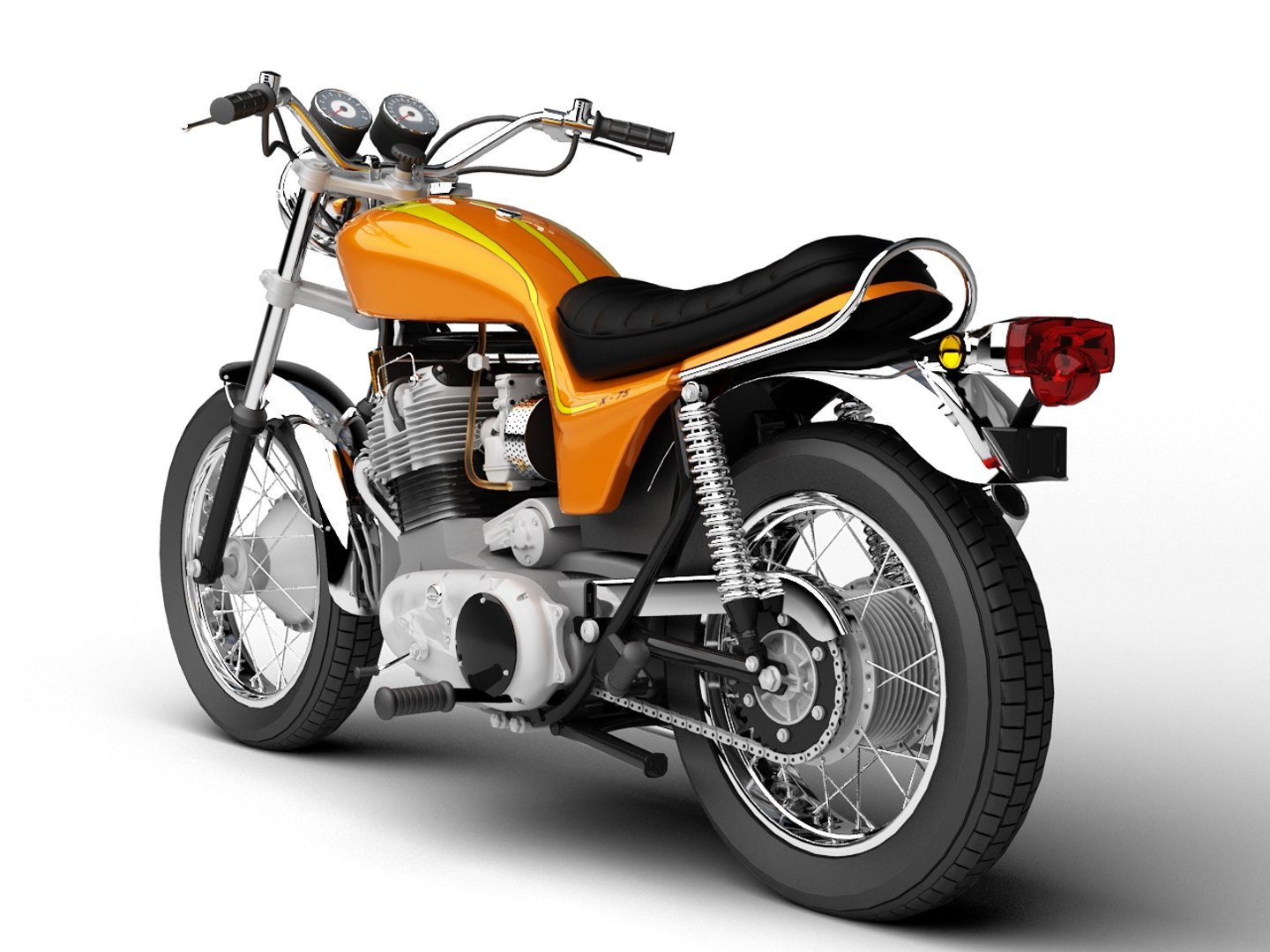 Triumph X75 Hurricane 3d Model