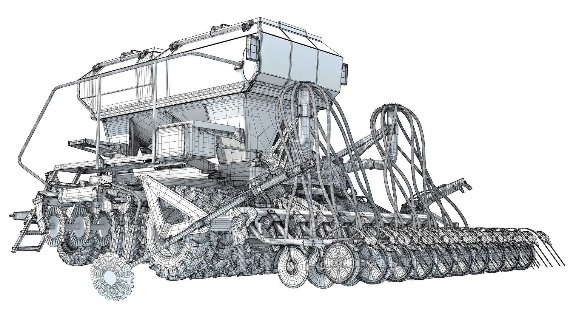 Seed Seeder Trailed 3D - TurboSquid 1668979