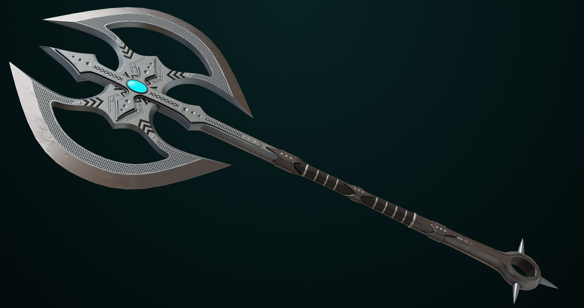 3D Battle Axe 07 All PBR Unity UE Textures Included Model - TurboSquid ...