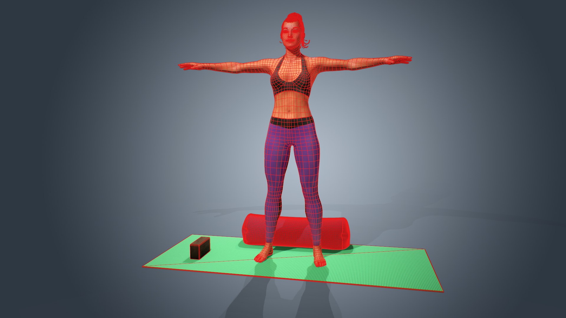 Yoga Pose 3D Model - TurboSquid 1595638