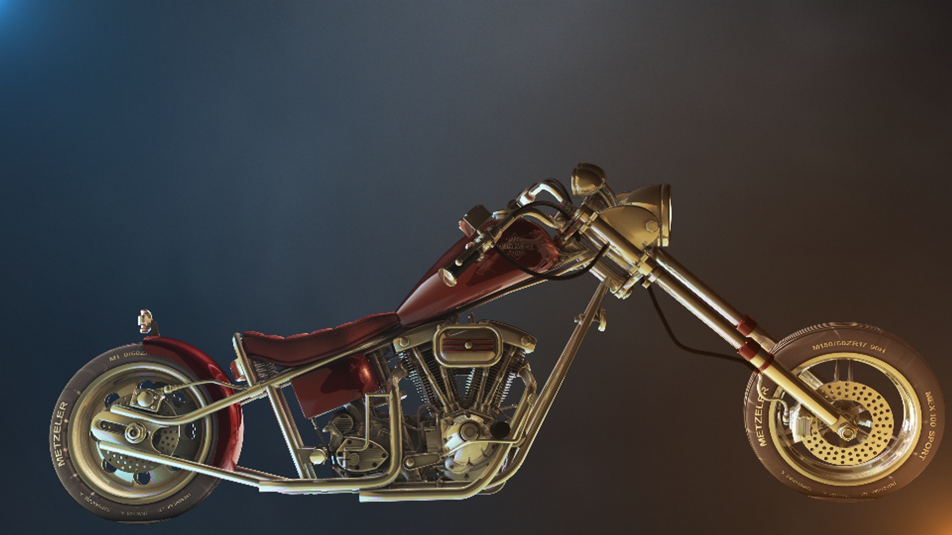 Chopper 3D Model - TurboSquid 1808544