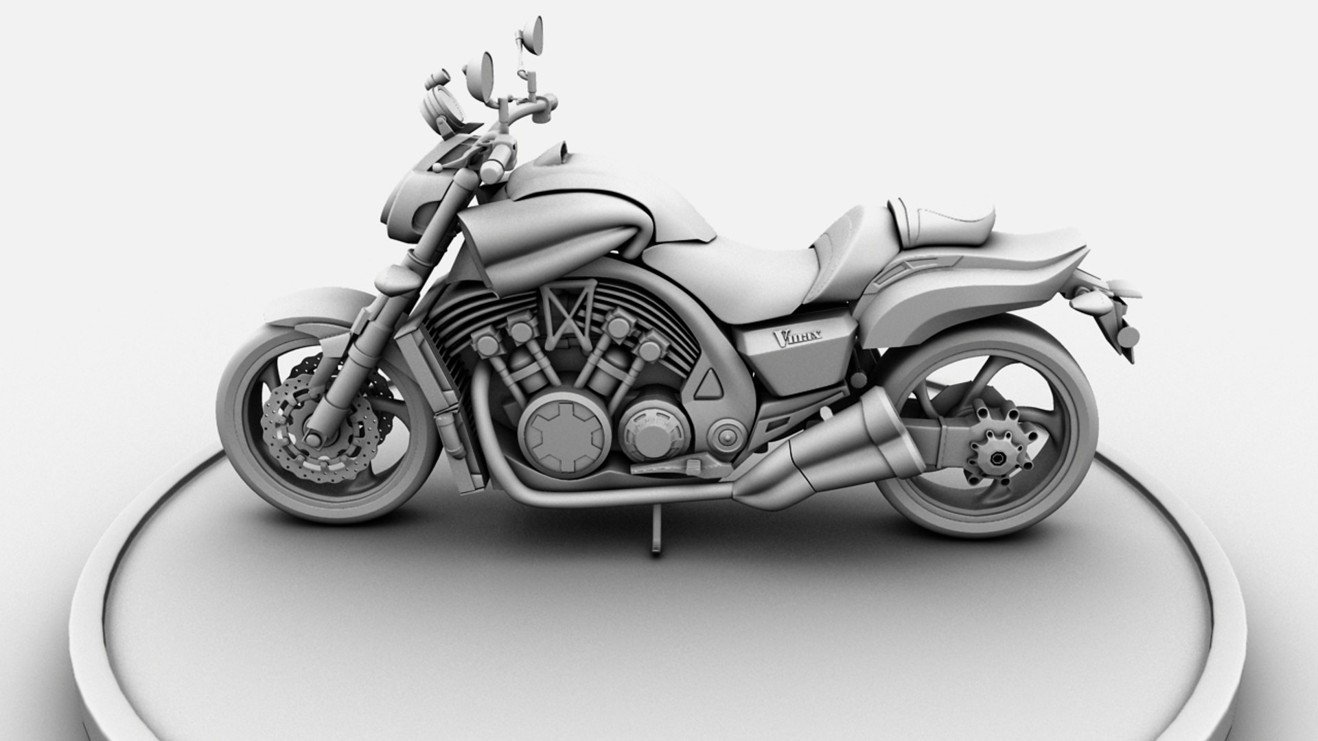 Yamaha V-max 3d Model