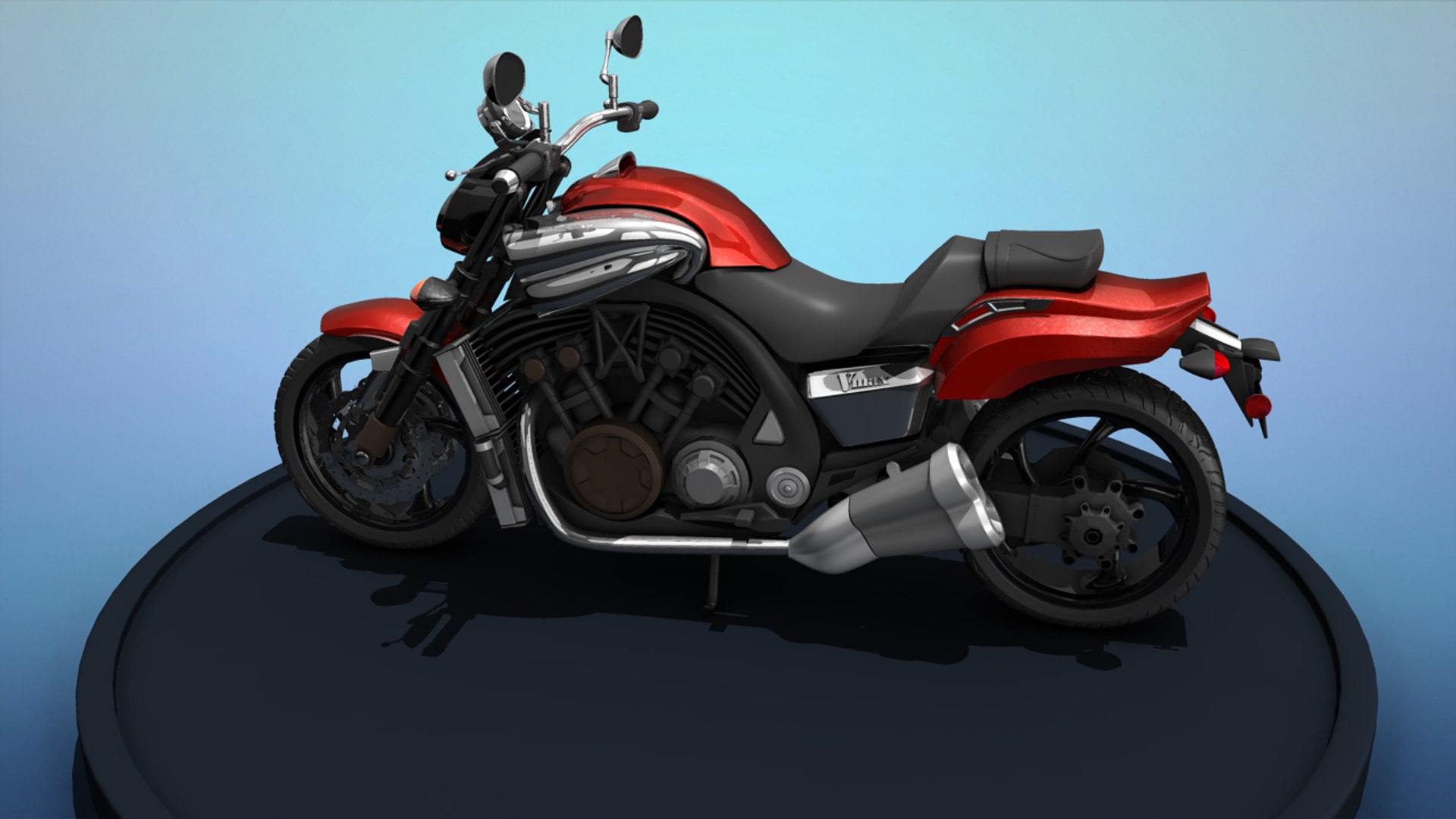 Yamaha V-max 3d Model