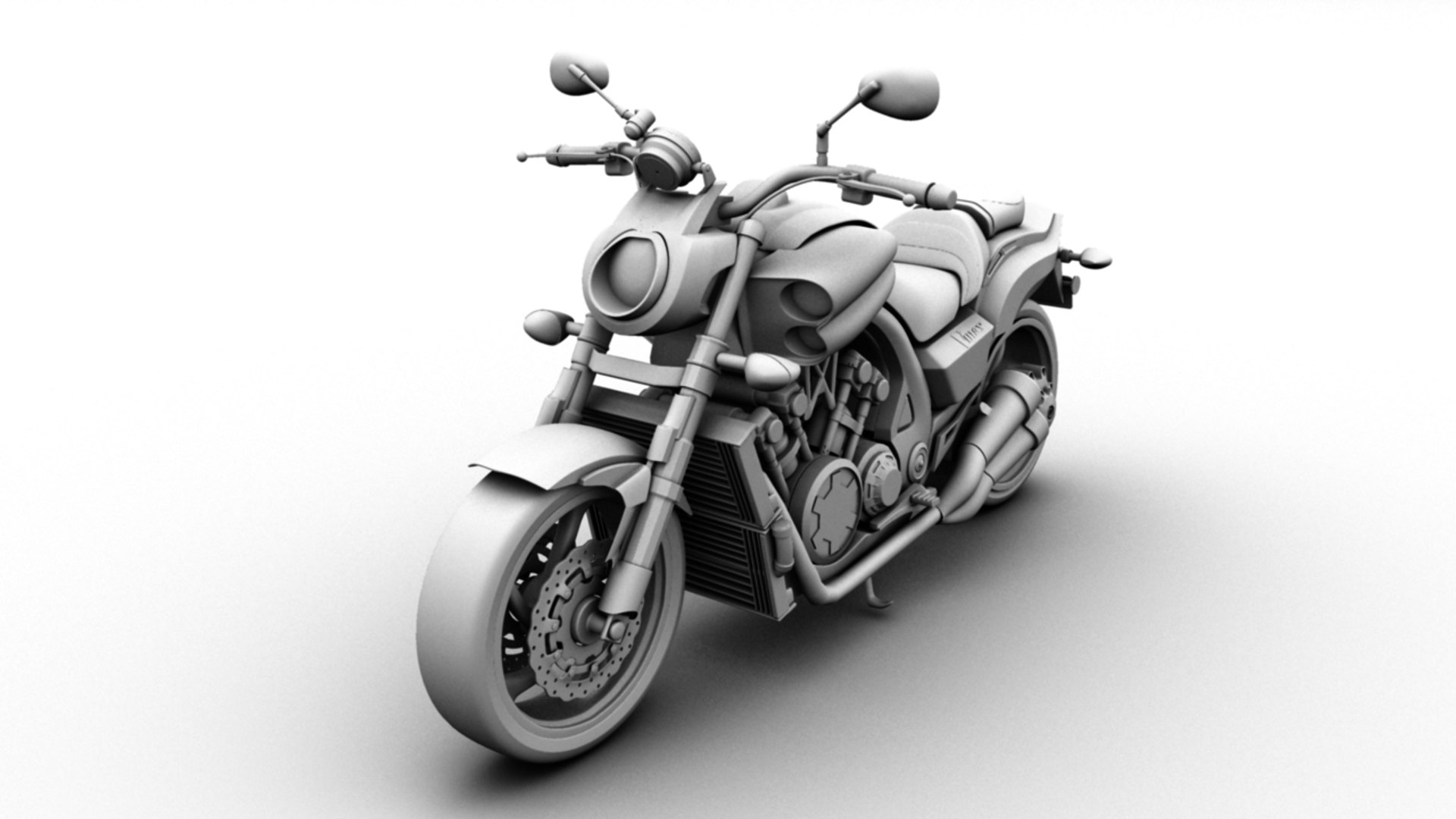 Yamaha V-max 3d Model