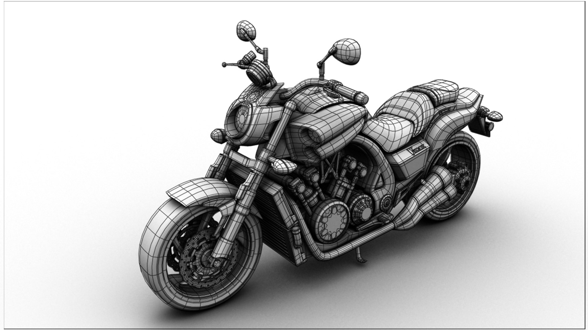 Yamaha V-max 3d Model