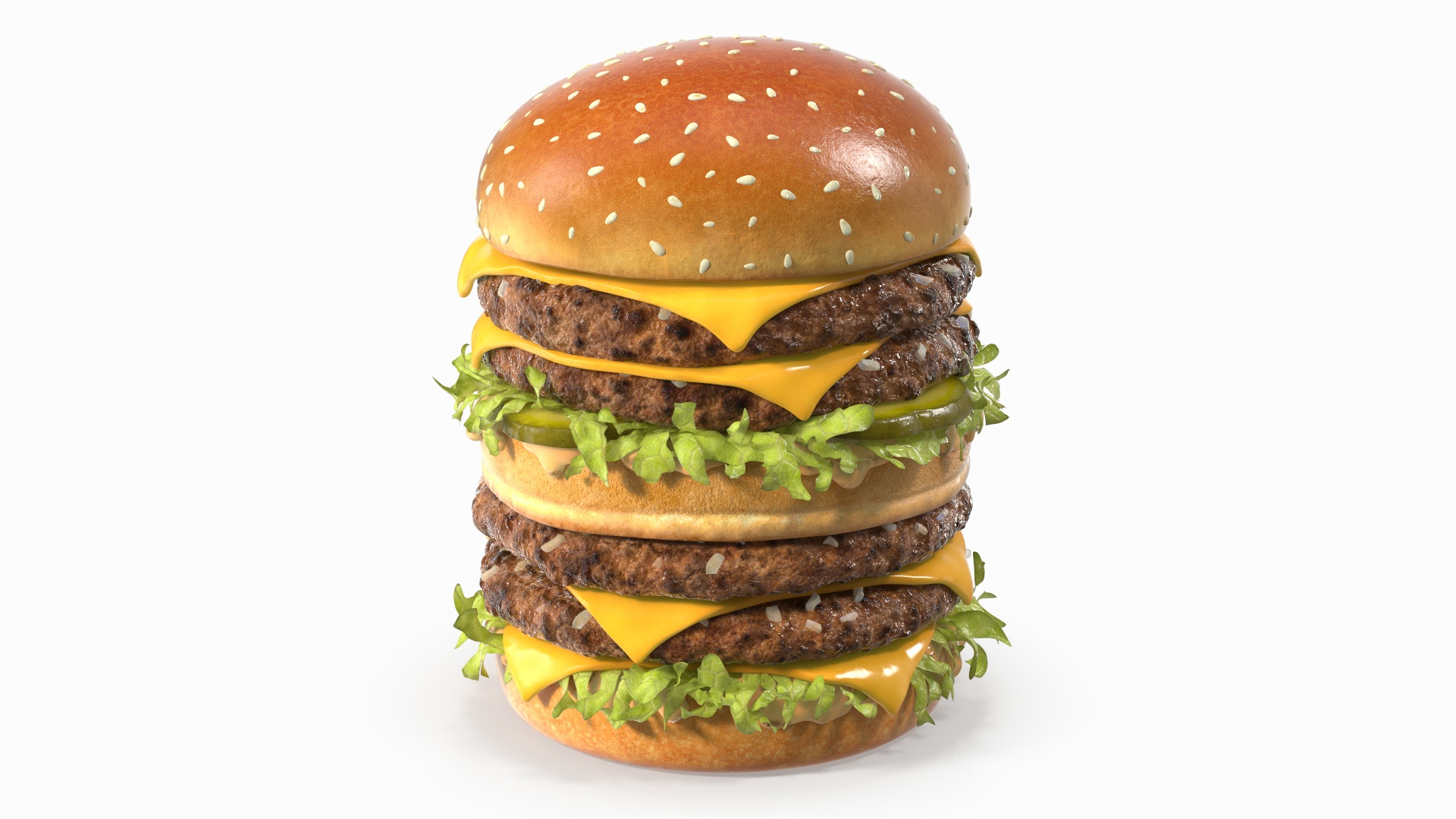 McDonalds Big Mac Double Beef Burger 3D Model - TurboSquid 2516139