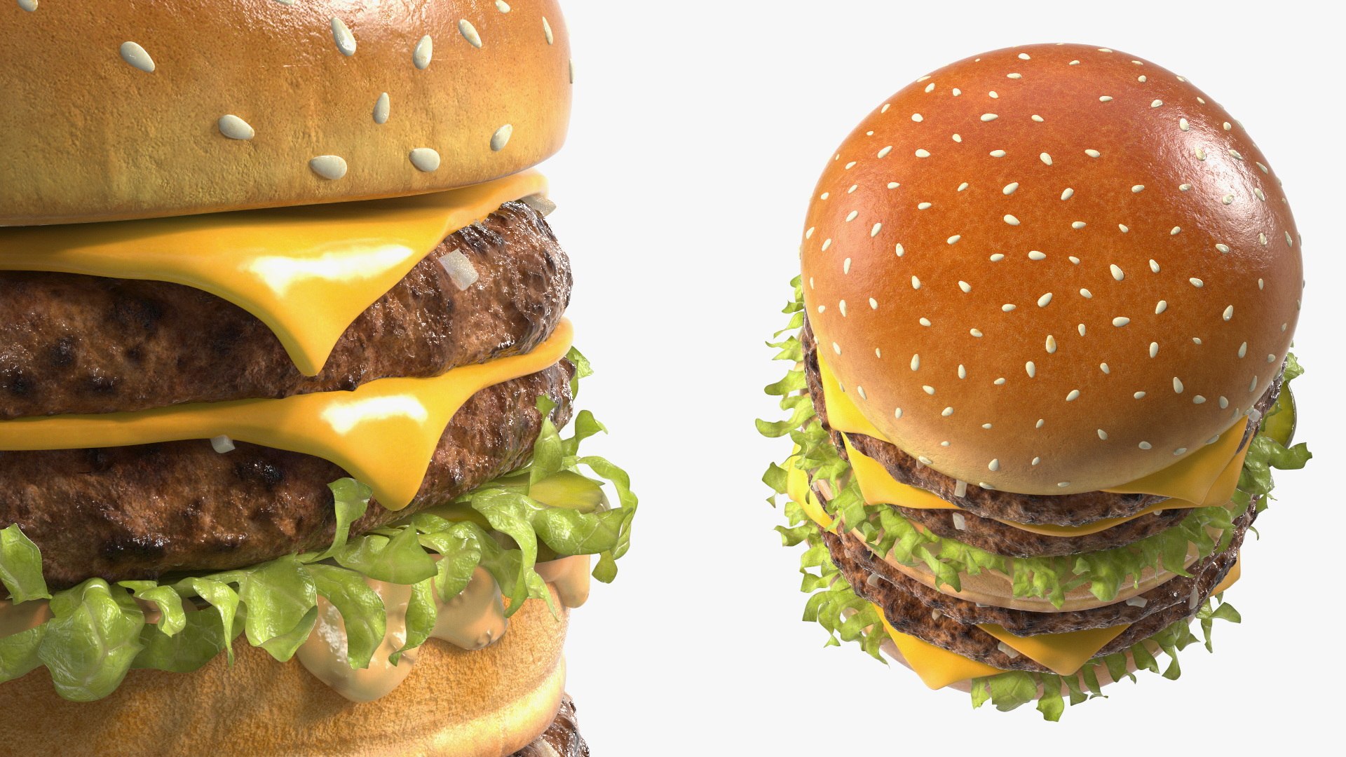 McDonalds Big Mac Double Beef Burger 3D Model - TurboSquid 2516139