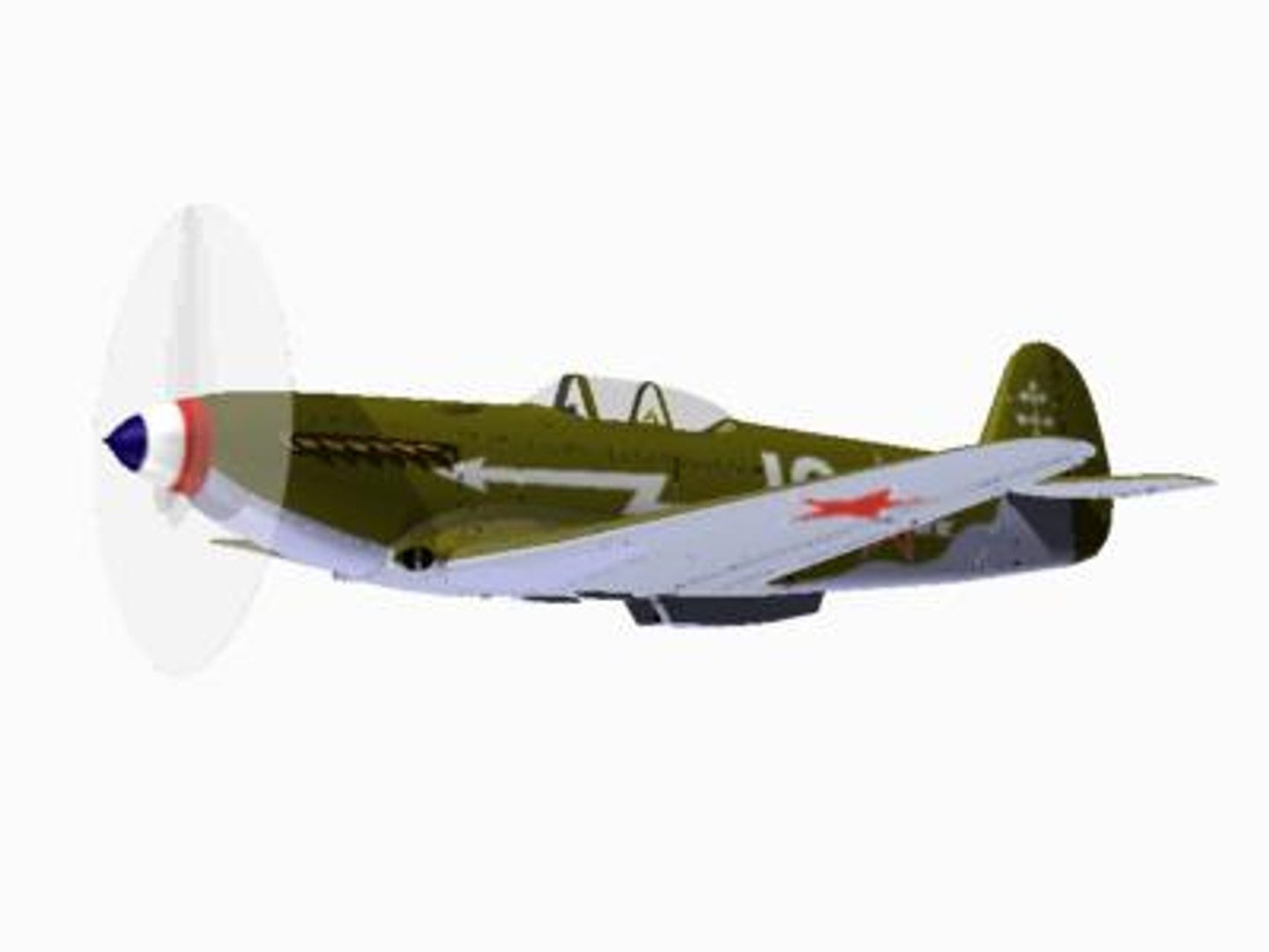 3dsmax Yak-3 Fighter