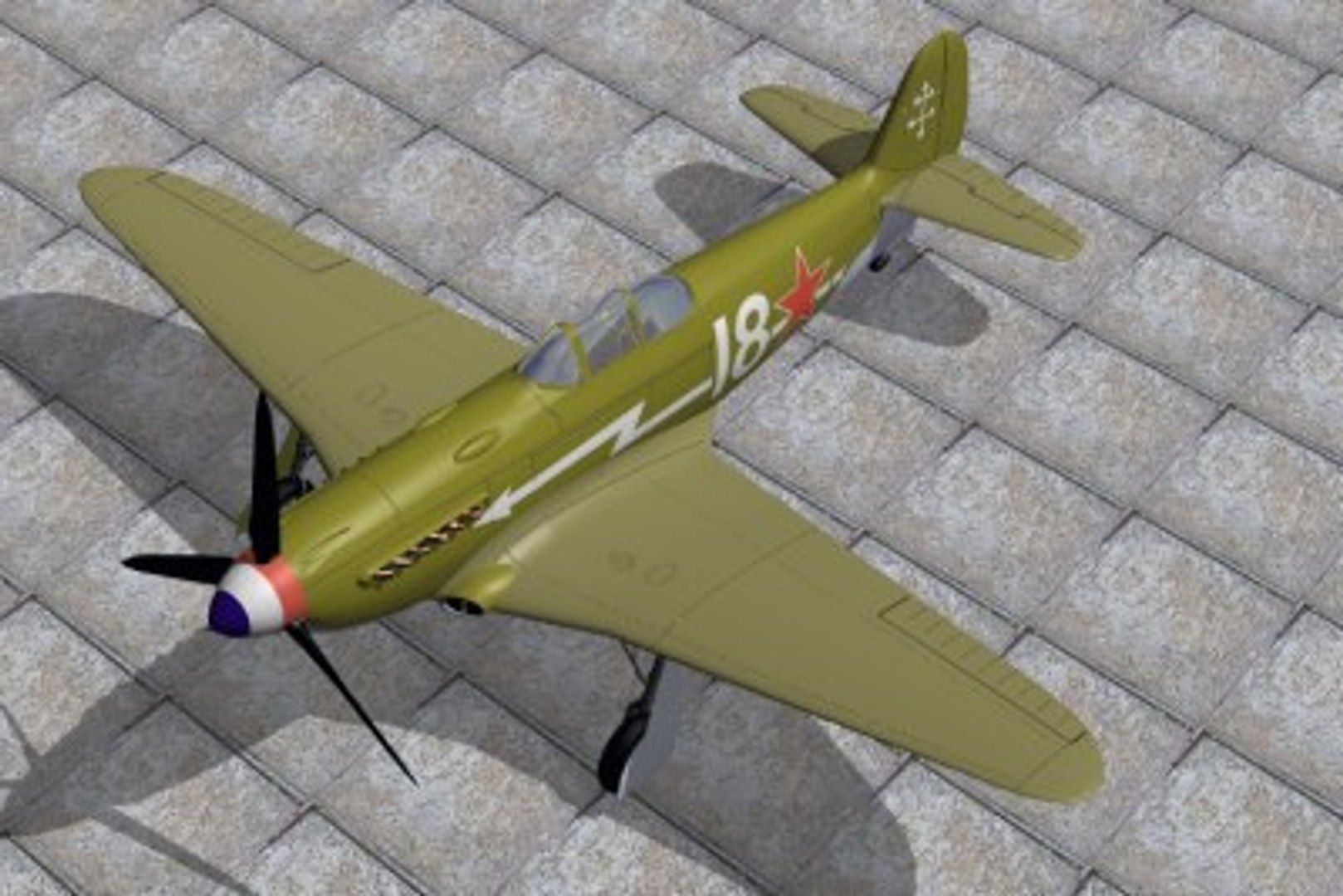 3dsmax Yak-3 Fighter