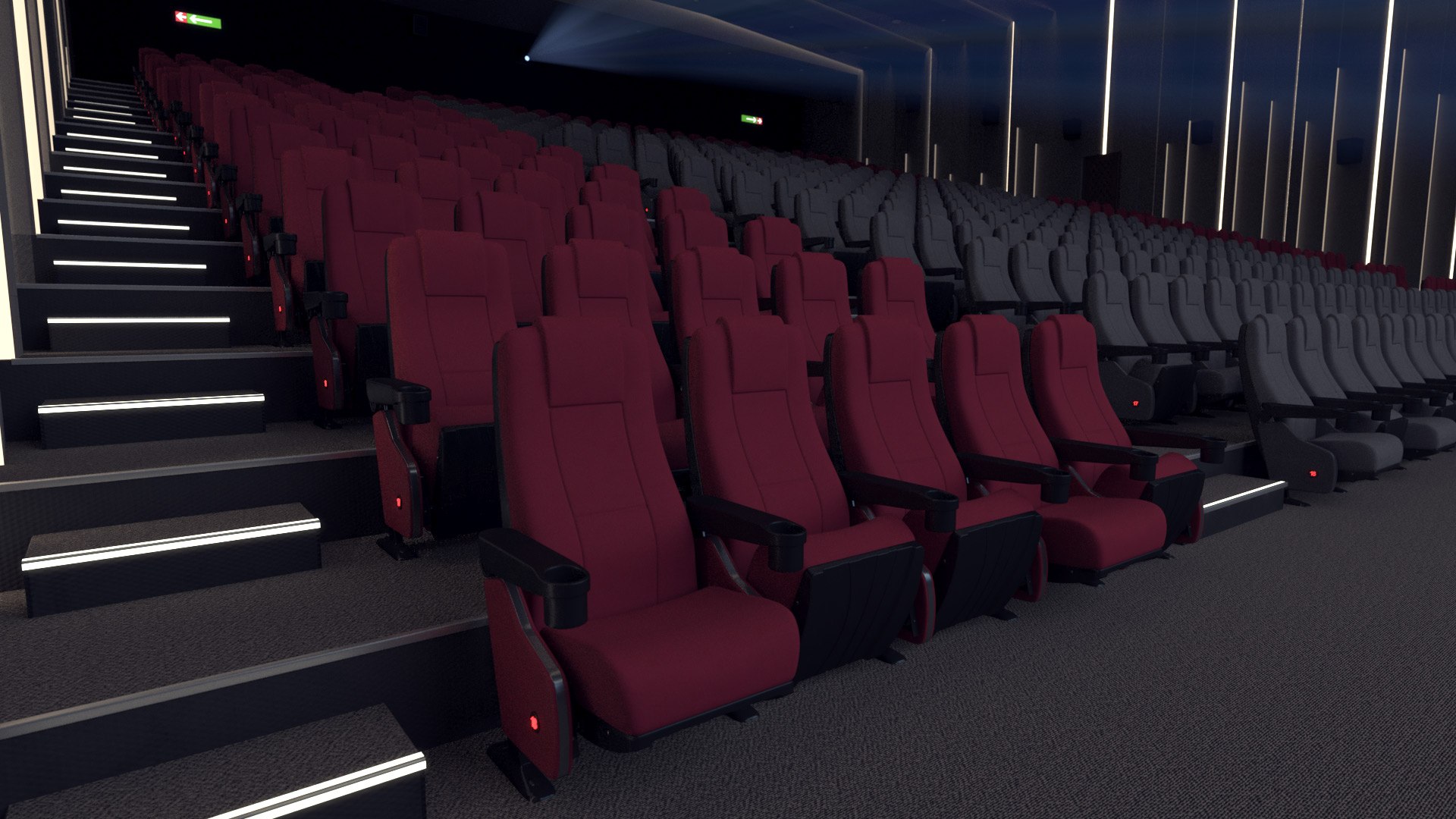 3D Cinema Interior 8K PBR Textures Model - TurboSquid 1818095