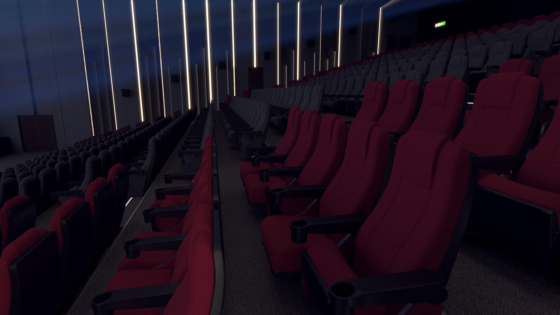 3D Cinema Interior 8K PBR Textures Model - TurboSquid 1818095