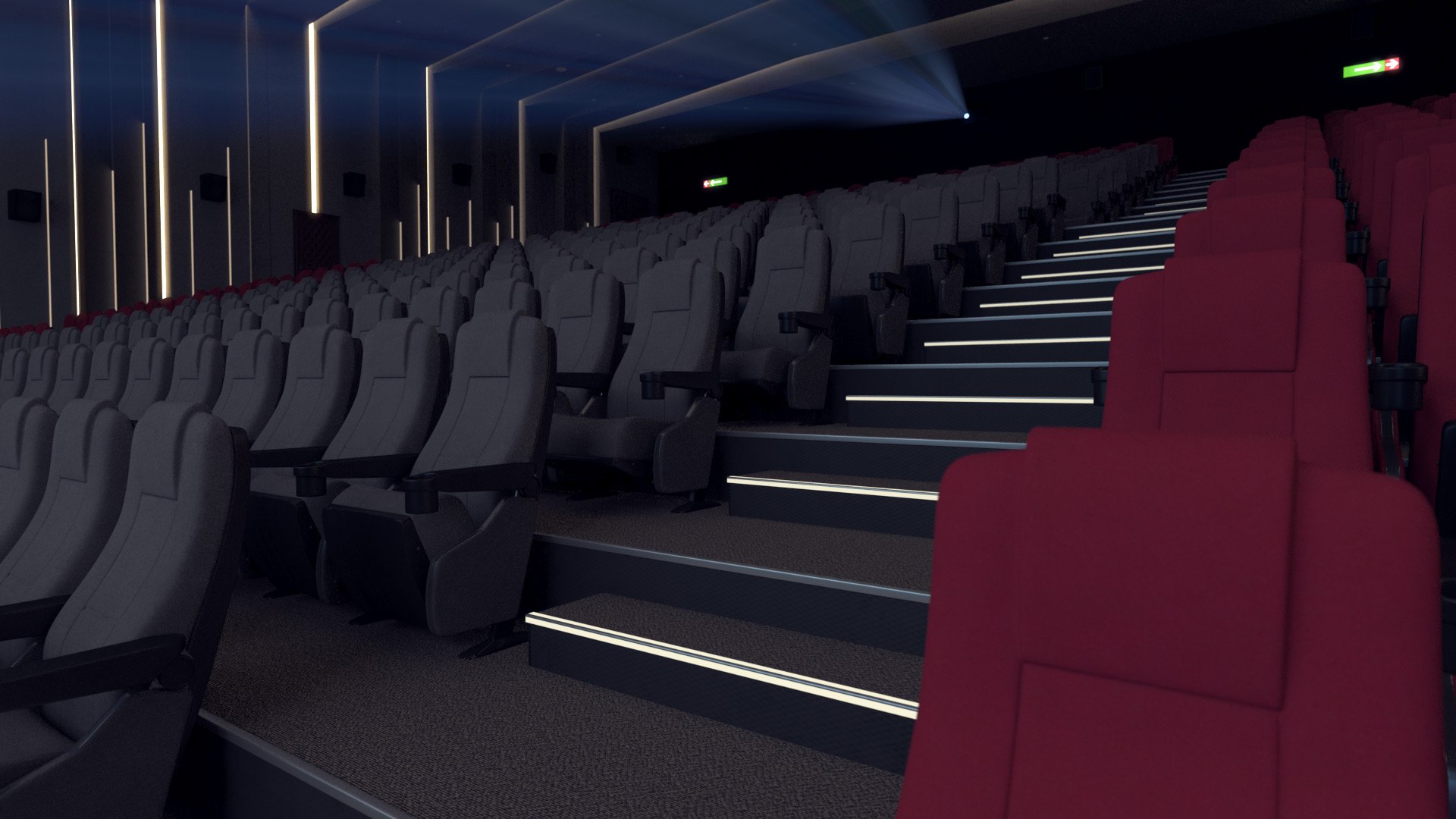 3D Cinema Interior 8K PBR Textures Model - TurboSquid 1818095