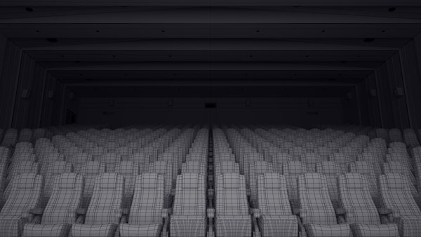 modelo 3d Cinema Interior 8K PBR Texturas - TurboSquid 1818095