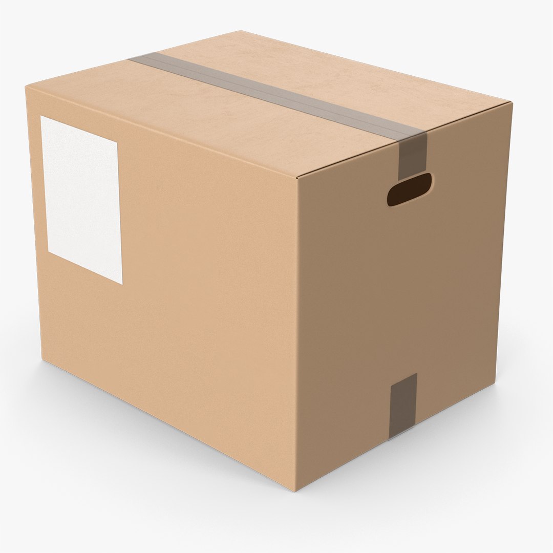 Cardboard Box 3D model - TurboSquid 2066626