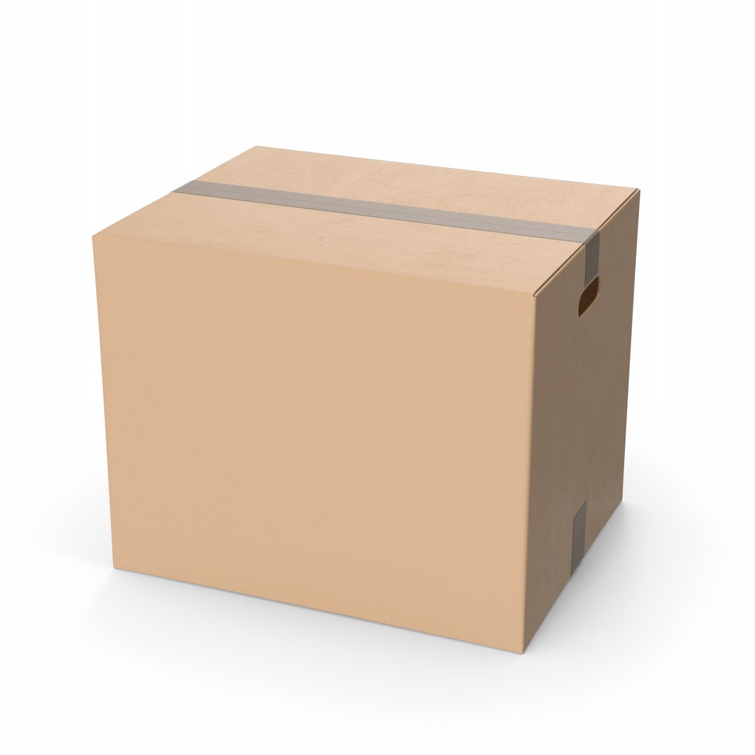 Cardboard Box 3D Model - TurboSquid 2066626