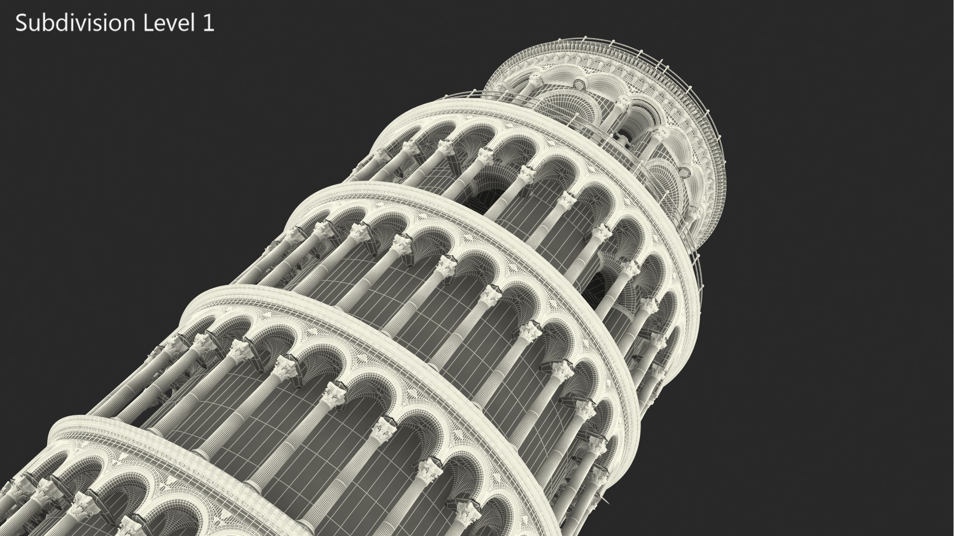 3D leaning tower pisa model - TurboSquid 1568510