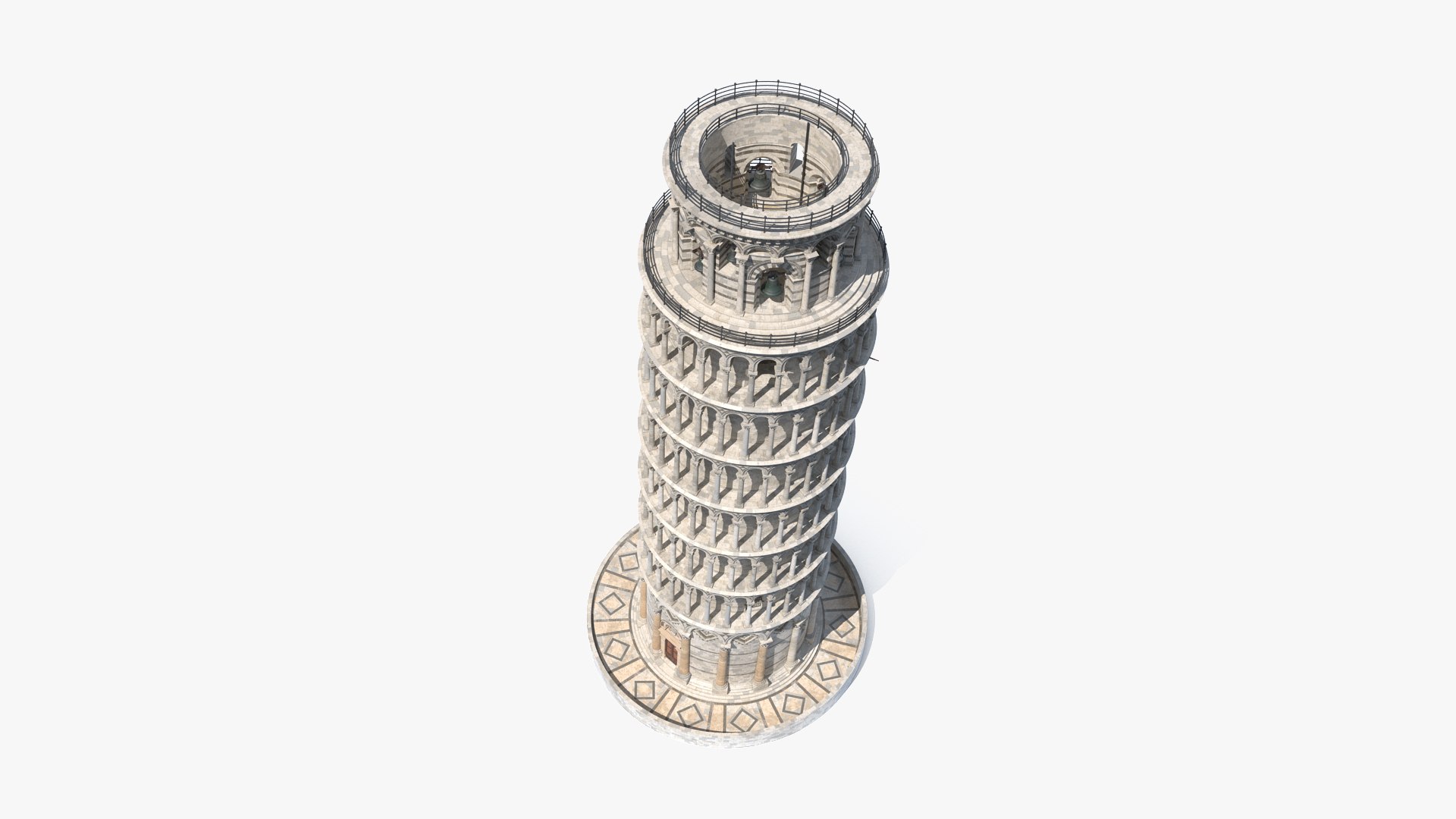 3D leaning tower pisa model - TurboSquid 1568510