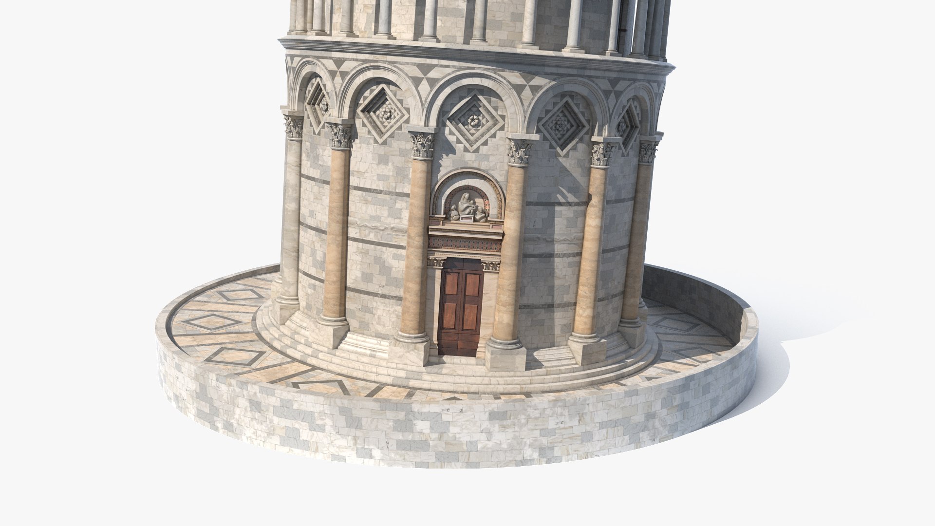 3D leaning tower pisa model - TurboSquid 1568510