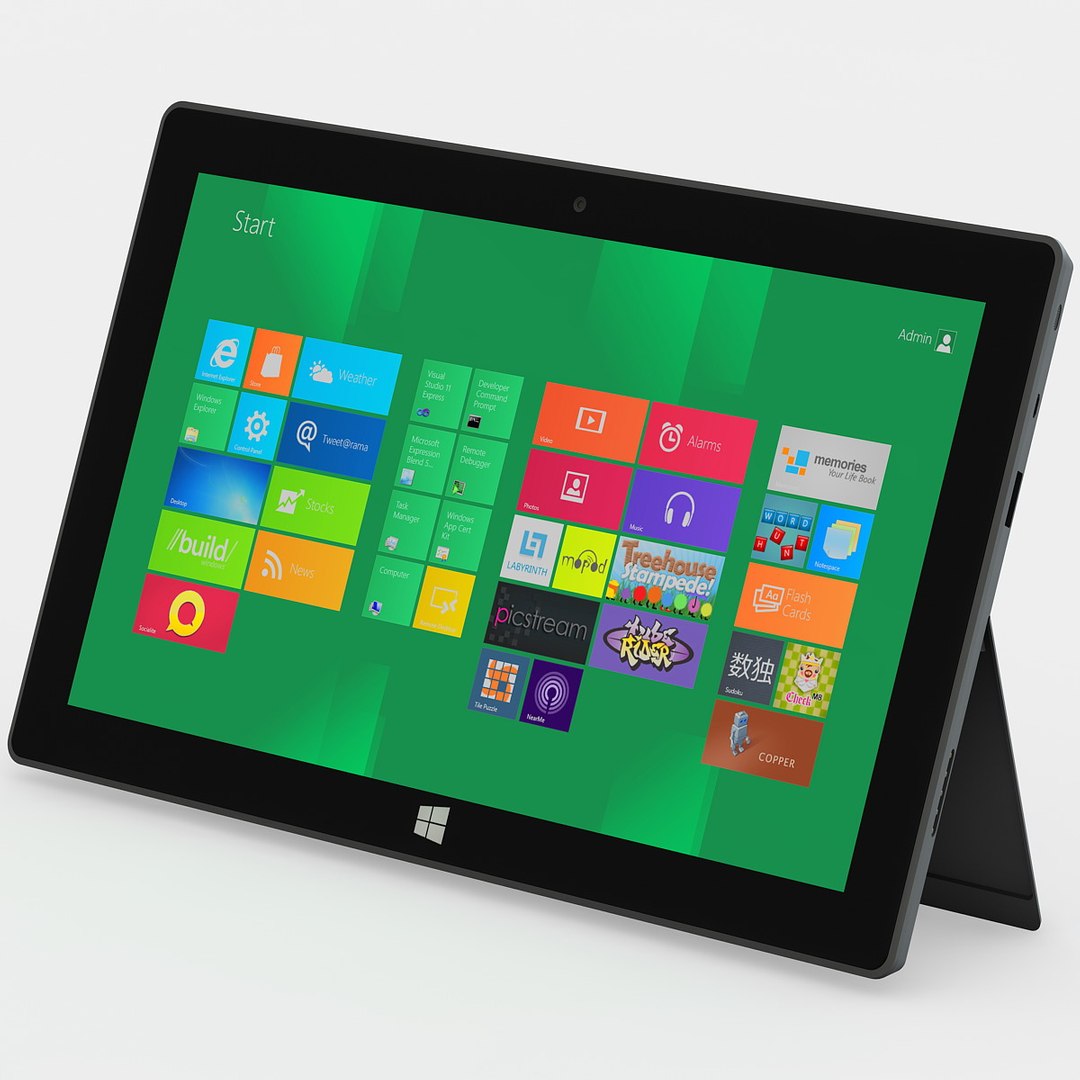 Microsoft Surface Tablet 3d 3ds
