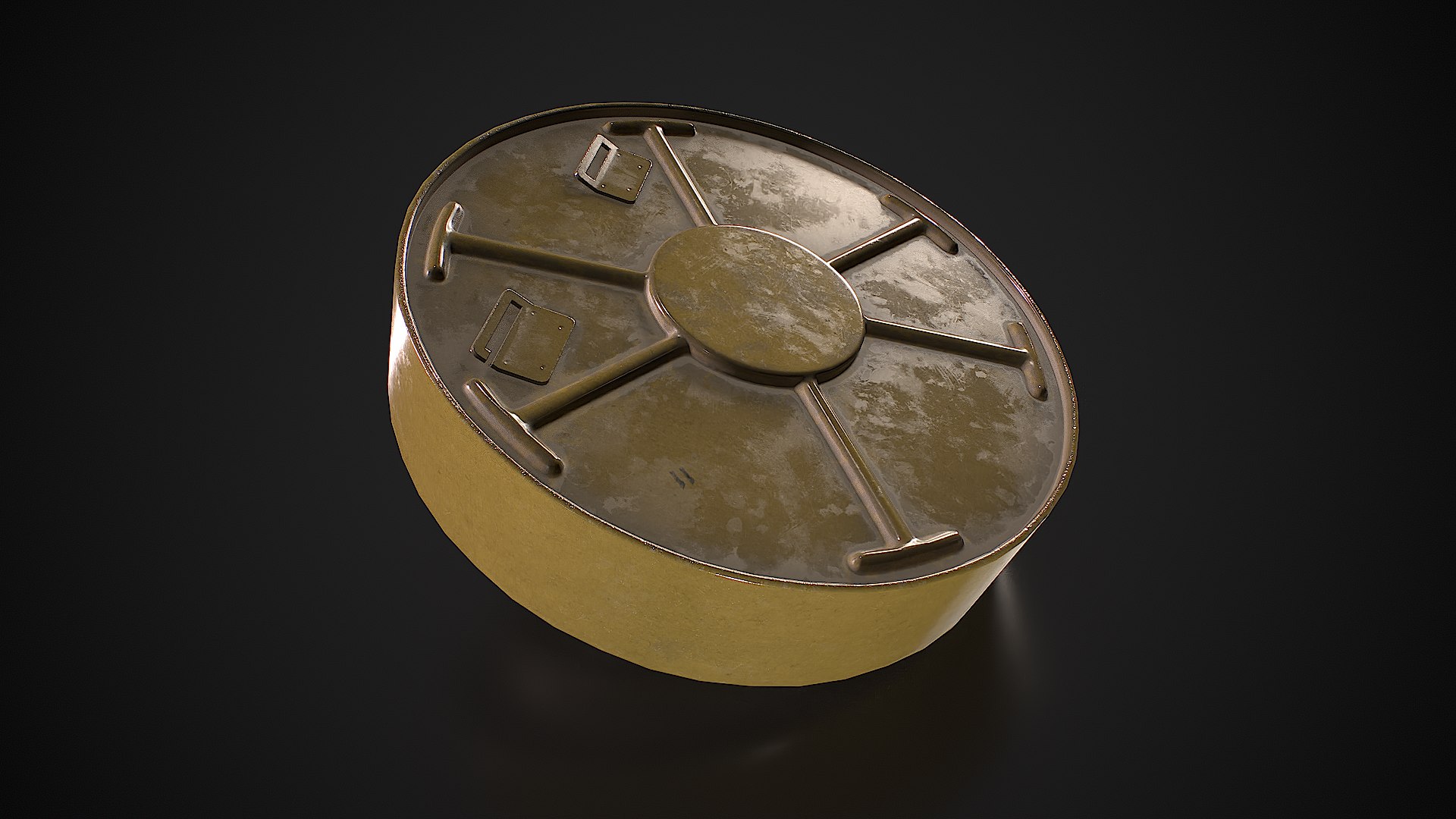 3D Soviet Anti-tank Blast Landmine TM-62M Low-poly Model - TurboSquid ...