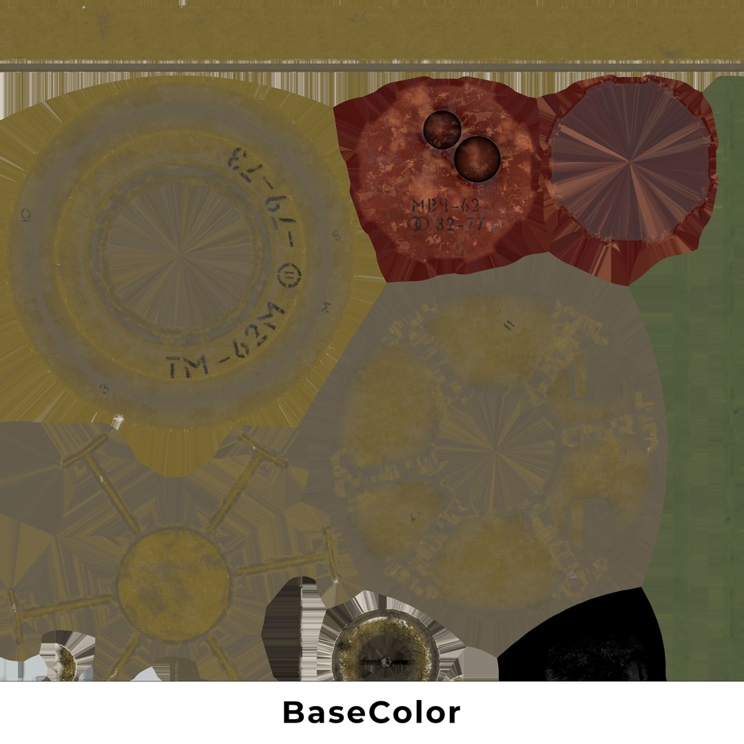 3D Soviet Anti-tank Blast Landmine TM-62M Low-poly Model - TurboSquid ...