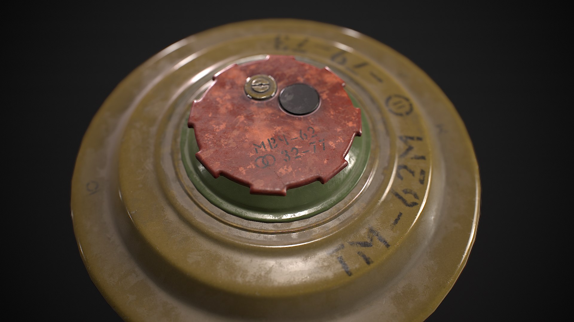 3D Soviet Anti-tank Blast Landmine TM-62M Low-poly Model - TurboSquid ...