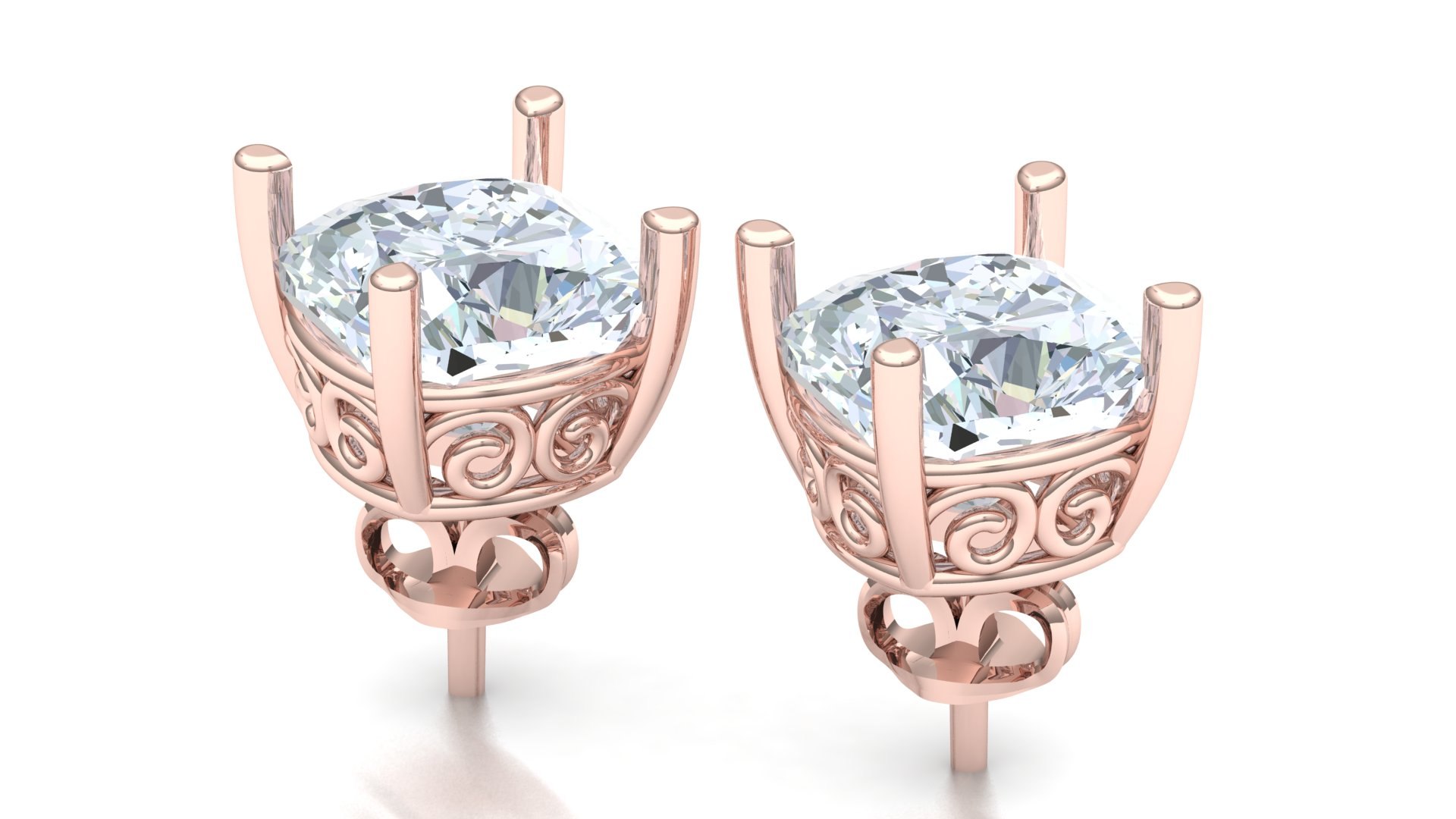 Gold Earing Model - TurboSquid 1810619