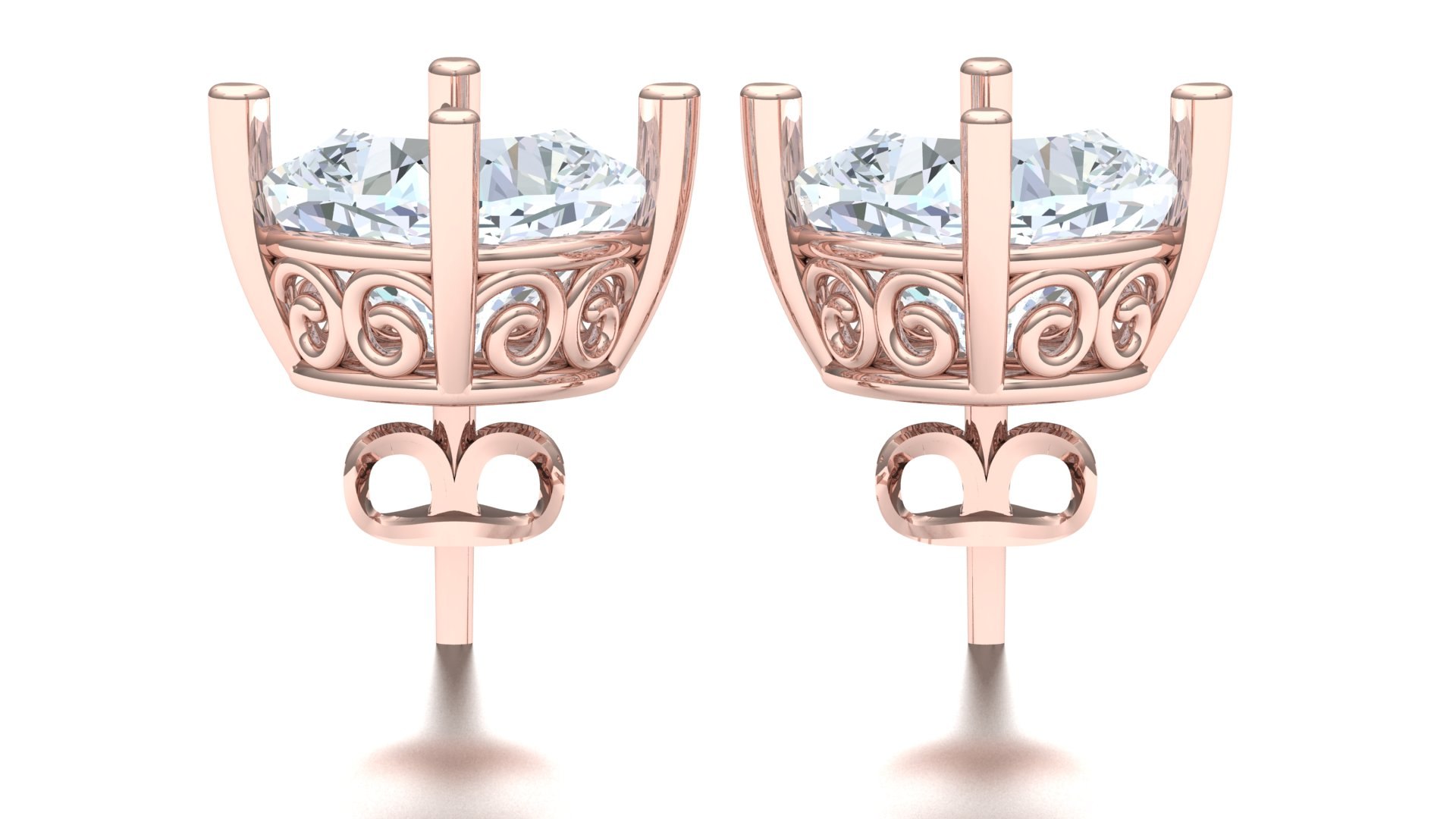 Gold Earing Model - TurboSquid 1810619