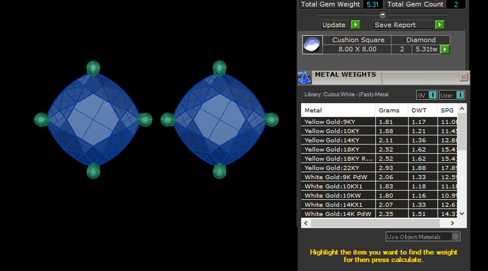 Gold Earing Model - TurboSquid 1810619