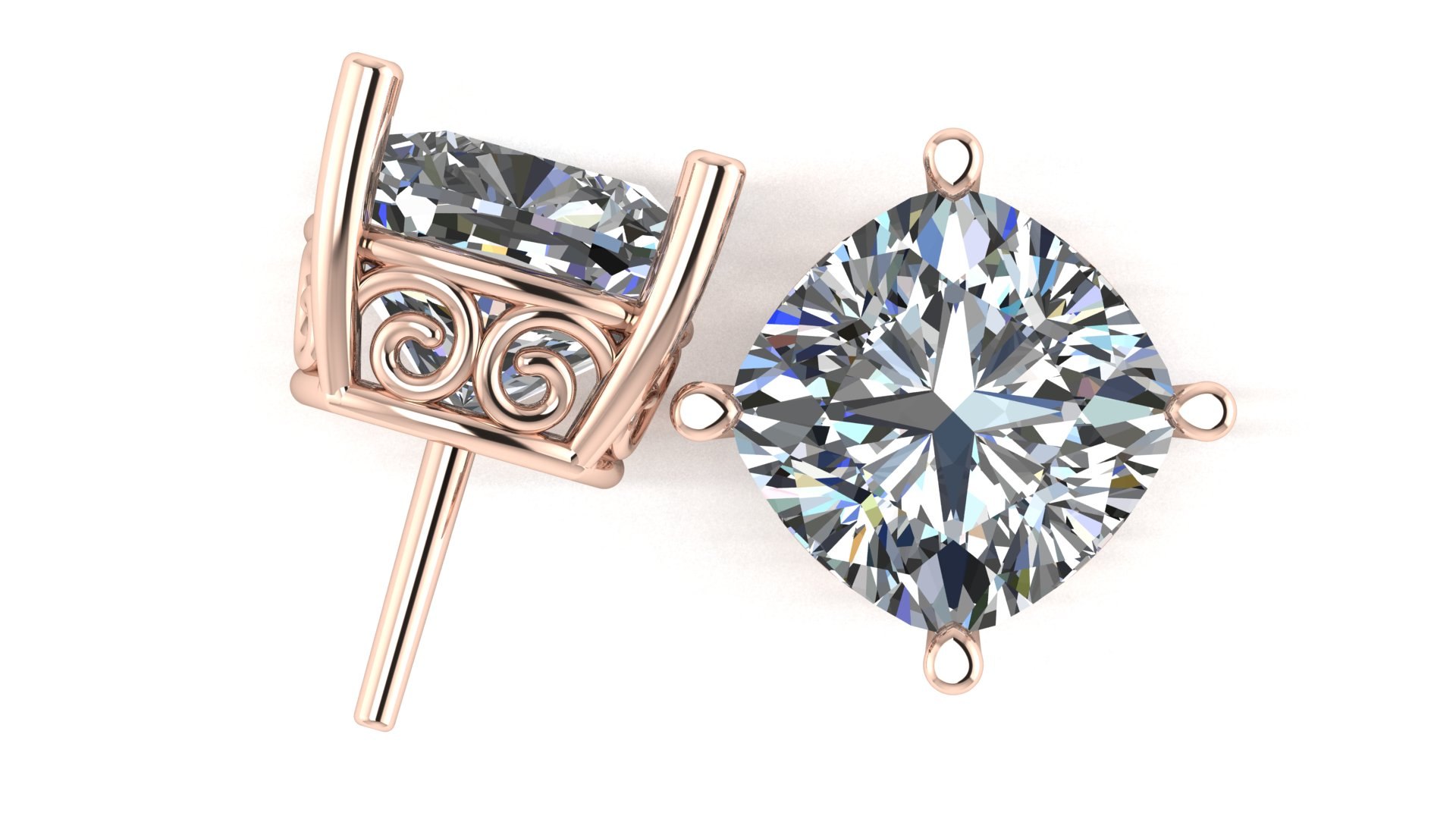 Gold Earing Model - TurboSquid 1810619